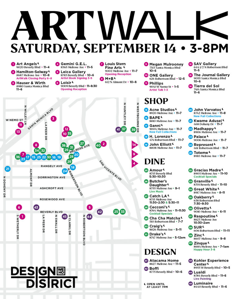 WHDD ArtWalk | West Hollywood Design District